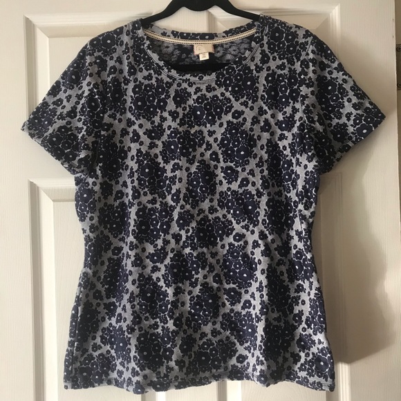 Anthropologie | Tops | Anthropologie Postcard Knit Floral Jacquard Top ...